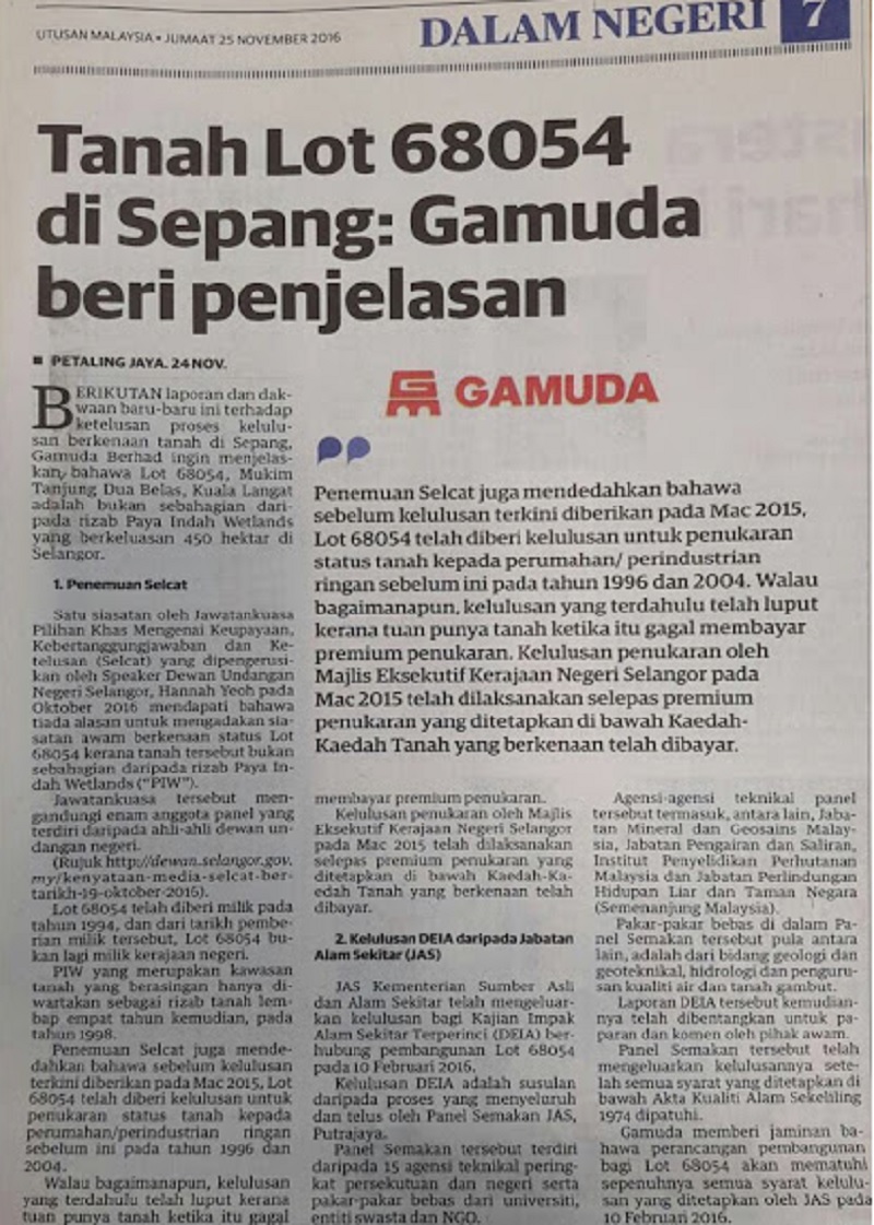 Konflik Kepentingan: Kerajaan wajar batal pelantikan Rashdan GAMUDA ...