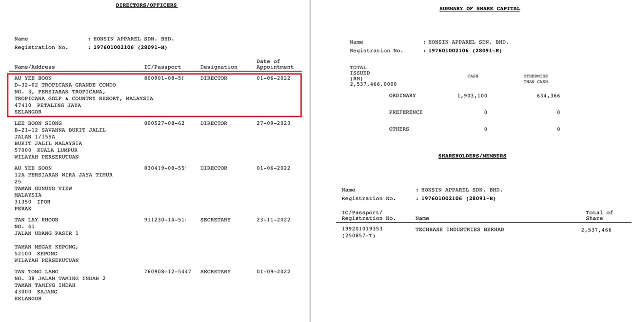 Mafia korporat Leong Seng Wui bersekongkol dengan Datuk Au Yee Boon ...