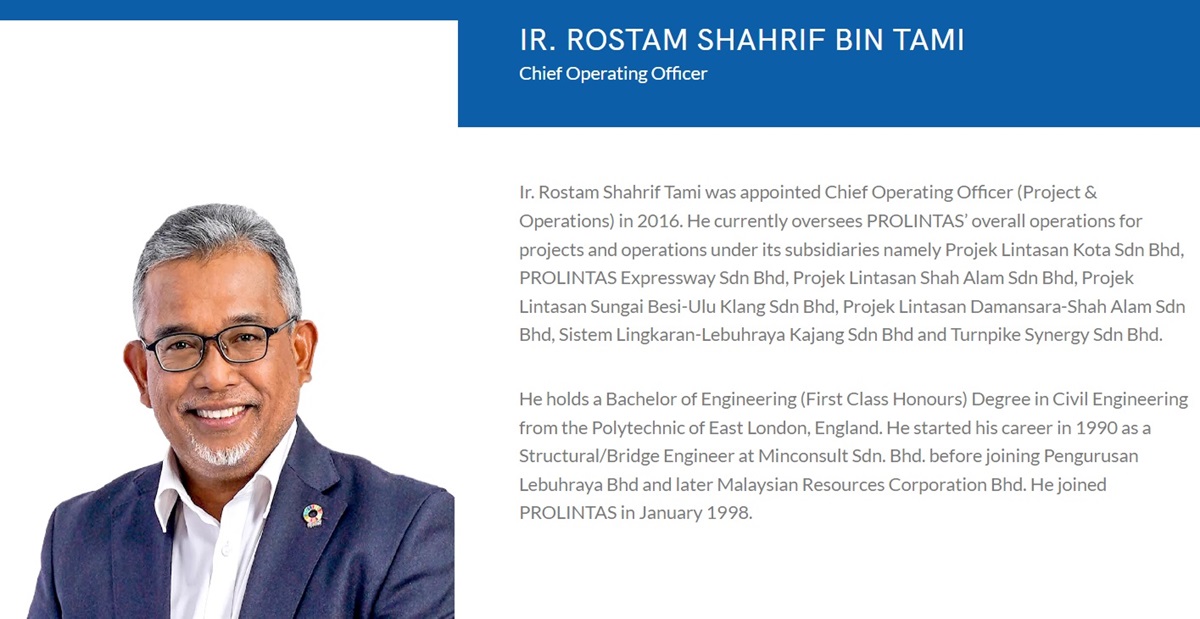 Lebuhraya Prolintas: Ir Rostam COO ditahan reman terima rasuah lebih ...