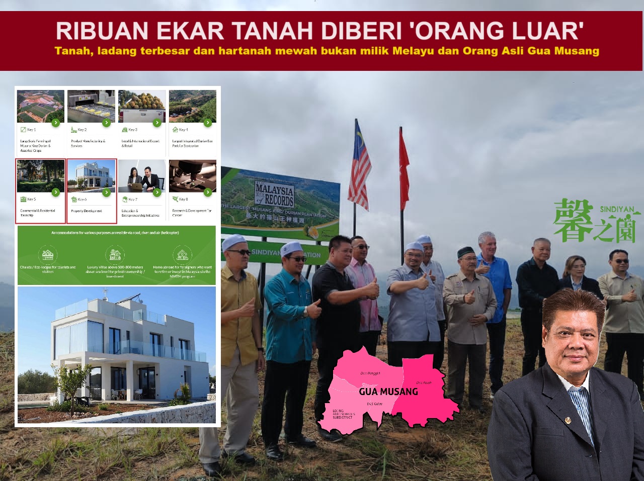 Hampir 10 ribu ekar Ladang Sindiyan diberi kepada ‘orang luar’ bukti ...