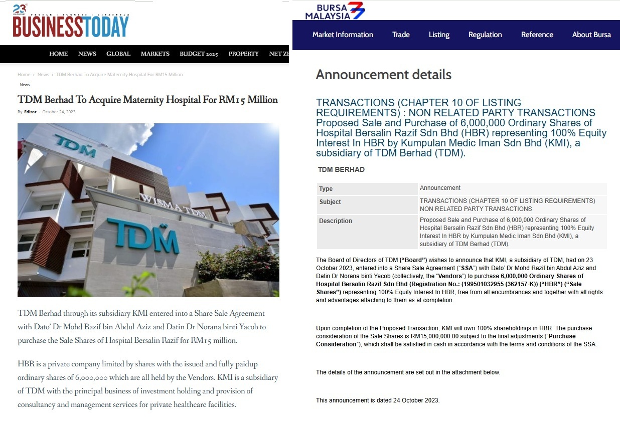 Insiden ‘bayi dibekukan’ di Hospital Bersalin Razif milik Dato’ Razif ...